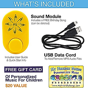 Friendly Songs Sound Module - 2 Hour Voice Box for Stuffed Animals