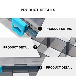 BESPORTBLE Boxes Fishing Accessories Box Fishing Tackle Carrier Fish Tackle Storage Case Fishing Supplies Waterproof Bait Hook Case Fishing Accessories Holder Adjustable Gadget Box