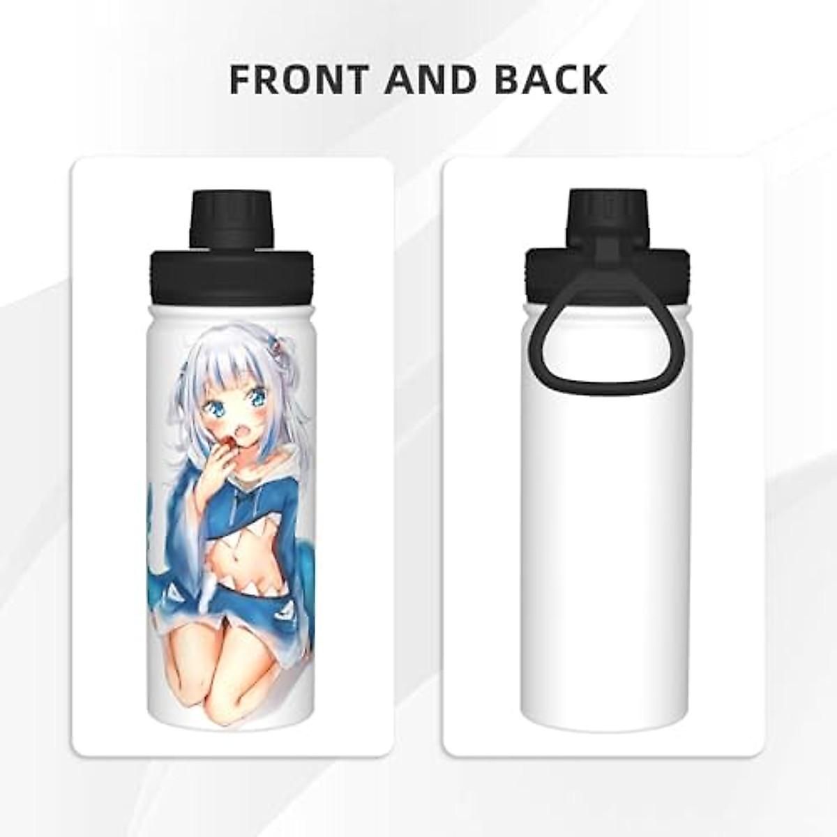 Gawr Music Gura Tumbler 18 oz Stainless Steel Sports Insulated Kettle Travel Drinking Cup Water Bottle with Lid