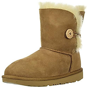 UGG unisex child Bailey Button Ii Boot, Chestnut, 13 Little Kid US