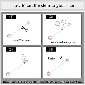 Sanfenly Plastic Pregnancy Belly Button Rings Long Bar Navel Rings Flexible Clear Acrylic Bioplast Sport Maternity Belly Navel Ring Retainer Belly Piercing Jewelry 14G 14/16/18/32/35/38mm