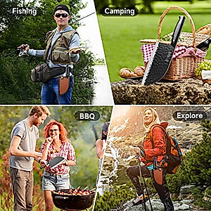 RITSU Butcher Knife,8 Inch Serbian Chef Knife Hand Forged Kitchen Knife,German High Carbon Steel Full Tang Meat Cleaver with Ergonomic G10 Handle,Vegetable Cooking Meat Knives (knife-01)