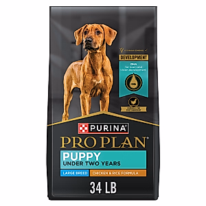 Purina Pro Plan Large Breed Dry Puppy Food, Chicken and Rice Formula - 34 lb. Bag