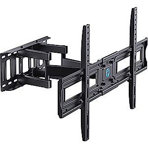 Pipishell Full Motion TV Wall Mount Bracket for 37-75 Inch LCD, QLED,OLED 4K Flat Curved TVs, Dual Arms Tilt Extension Swivel Articulating TV Mount, Max VESA 600x400mm up to 110lbs, Fits 16” Studs