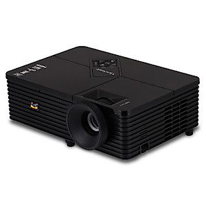 ViewSonic PJD6345 XGA 1024x768 DLP Projector with LAN Control, Wired and Wireless LAN Display (Black)
