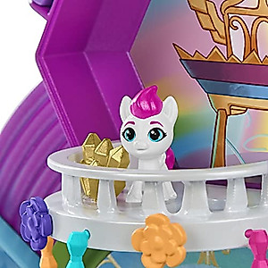 My Little Pony Mini World Magic Epic Crystal Brighthouse Toy, Buildable Playset with 5 Collectible Figures, for Kids Ages 5 and Up