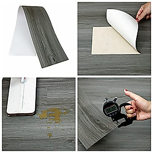 Peel and Stick Flooring Vinyl Flooring Peel and Stick Floor Tile 10 Pieces Super Easy to Install 35.4 in X 5.9 in