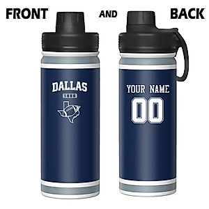 ANTKING Dallas Tumbler Travel Mug Coffee Cup Custom Name Number Gifts for Men Women Youth