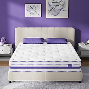 ANMIZ King Size Mattresses,10 inch Hybrid Memory Foam King Mattress in a Box, Medium Firm Mattresses King Size for Pressure Relief & Cool Sleep, Pocket Innerspring, Motion Isolation, Mattress King