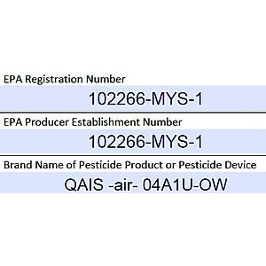 Sunstar QAIS Air Purifier Stand Bundle for Strong Odor, Viruses & Bacteria - Filterless, Quiet Wall-Mount Air Cleaner for Home, Bedroom - Pet Odor Eliminator, Cat Litter, Ammonia, Strong Smell Remover