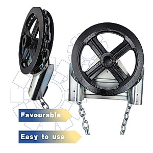 LAJIAOZ Garage Door Chain Hoist - 1:1 Reduced Drive,4000 Direct Drive Heavy Duty Hoist for Roll Up Doors and Jackshaft Garage Door Openers