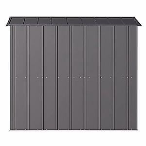 Arrow Classic Steel Storage Shed, 6x7, Charcoal