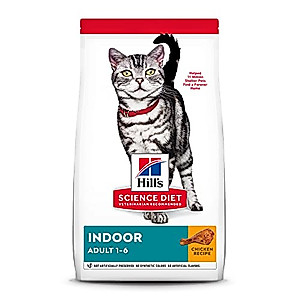Hill's Science Diet Dry Cat Food, Adult, Indoor, Chicken Recipe, 3.5 lb. Bag