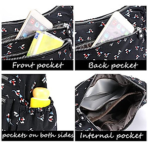 WENJHEN Women Shoulder Bag Ladies Crossbody Purse Roomy Multiple Pockets Handbag