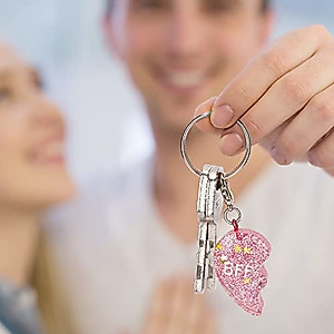 BGSHEMNI Best Friends Half Heart Pendant Necklace for Children, Kid's Best Friend Jewelry,Friendship Gift Girls BFF Necklaces-Love