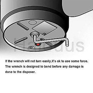 Garbage Disposer Unjamming Wrench Compatible With Moen InSinkErator Garbage Disposals for Dislodge Jams Garbage Disposal Repair