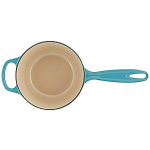 Le Creuset Enameled Cast Iron Signature Saucepan, 1.75 qt., Caribbean