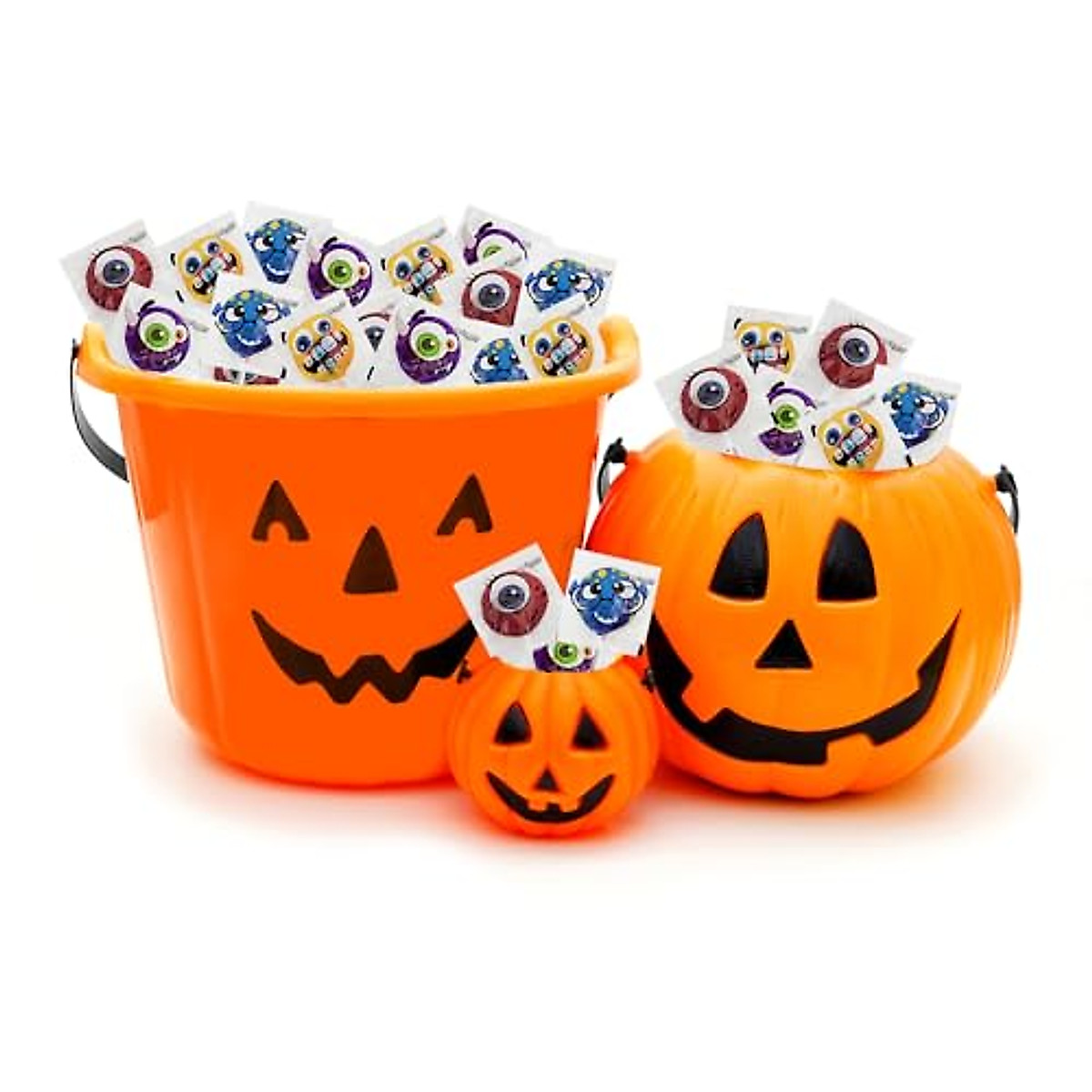 Fruidles Halloween Monster Lollipop, Monster Variety Suckers Candy, Great for Halloween Goody Bag Fillers, Individually Wrapped (Half-Pound)