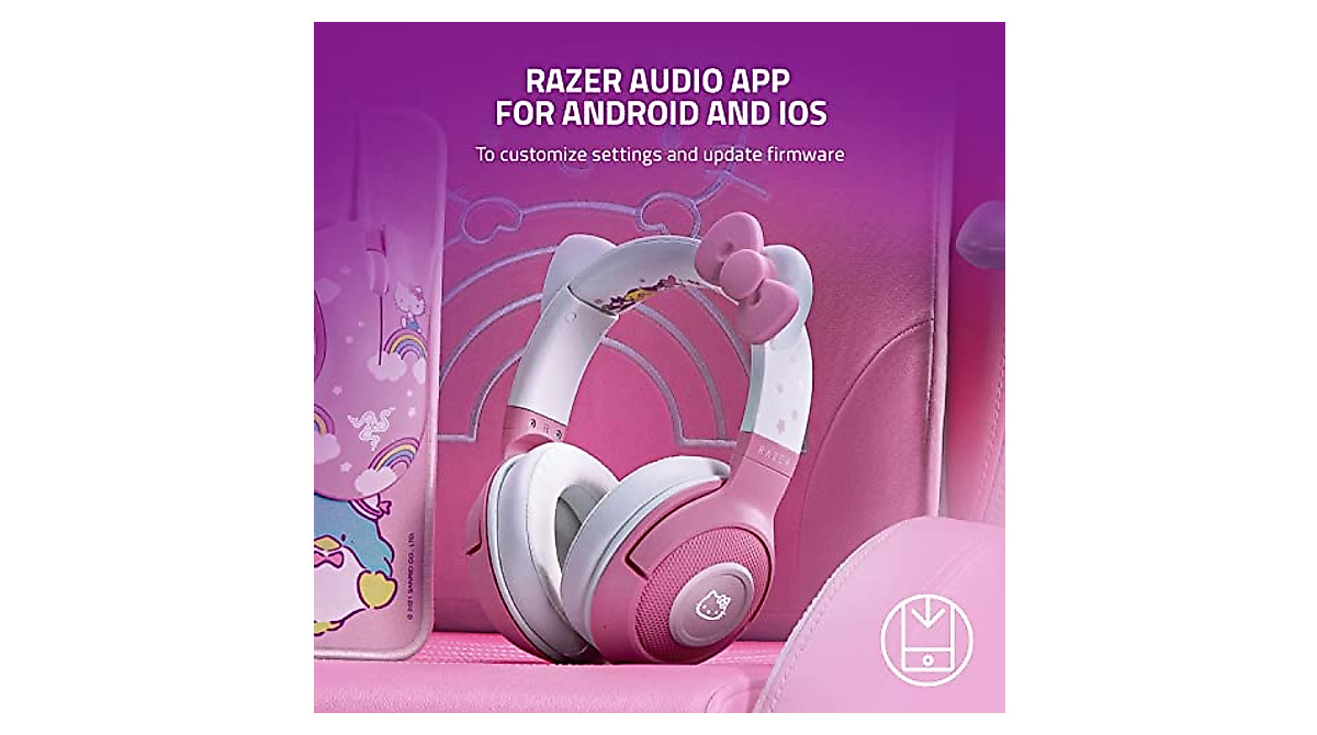 Razer Kraken BT Hello Kitty Wireless Headset - Low Latency & RGB Lighting