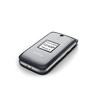 Jitterbug 4043S5RRY Flip Easy-to-Use 4G Prepaid Cell Phone Graphite