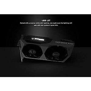 ZOTAC GAMING GeForce RTX 3070 Twin Edge OC 8GB GDDR6 256-bit 14 Gbps PCIE 4.0 Gaming Graphics Card, IceStorm 2.0 Advanced Cooling, White LED Logo Lighting, ZT-A30700H-10P