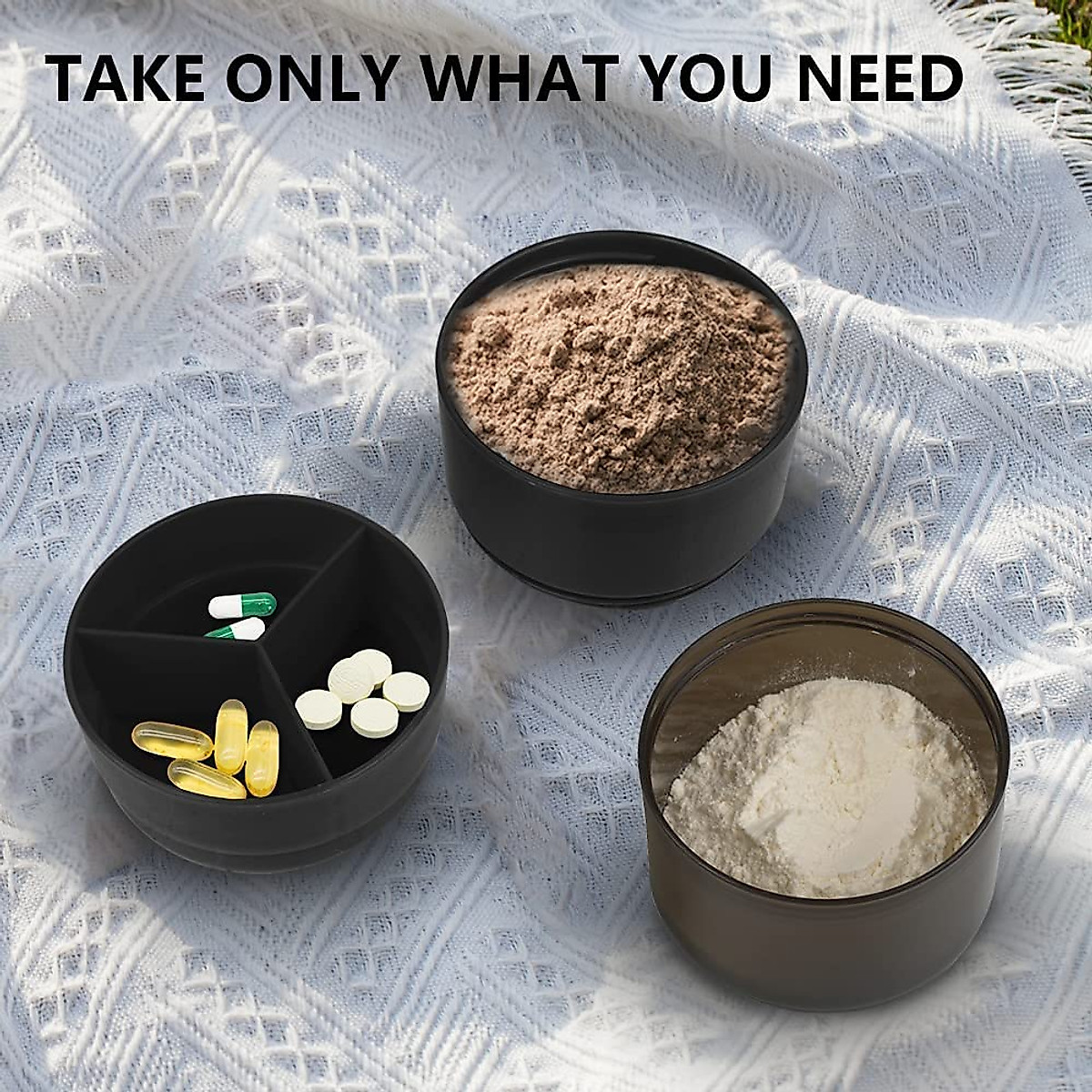 Protein Shaker Bottle for Protein Mixes, 17 OZ, Leak Proof Easy Clean Up BPA Free, Tasteless, Safe Material No Blending Ball or Whisk Needed Blender Shaker Bottle Gym shaker bottle (Black), Blue