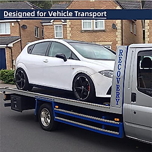 BATONECO 2PCS 5/16" x 10' J Hook Tow Chain with RTJ Cluster & Grab Hook, 3700 lbs WLL - Heavy Duty Grade 70 Transport Tow Chain for Trailer Towing, Cargo Transport