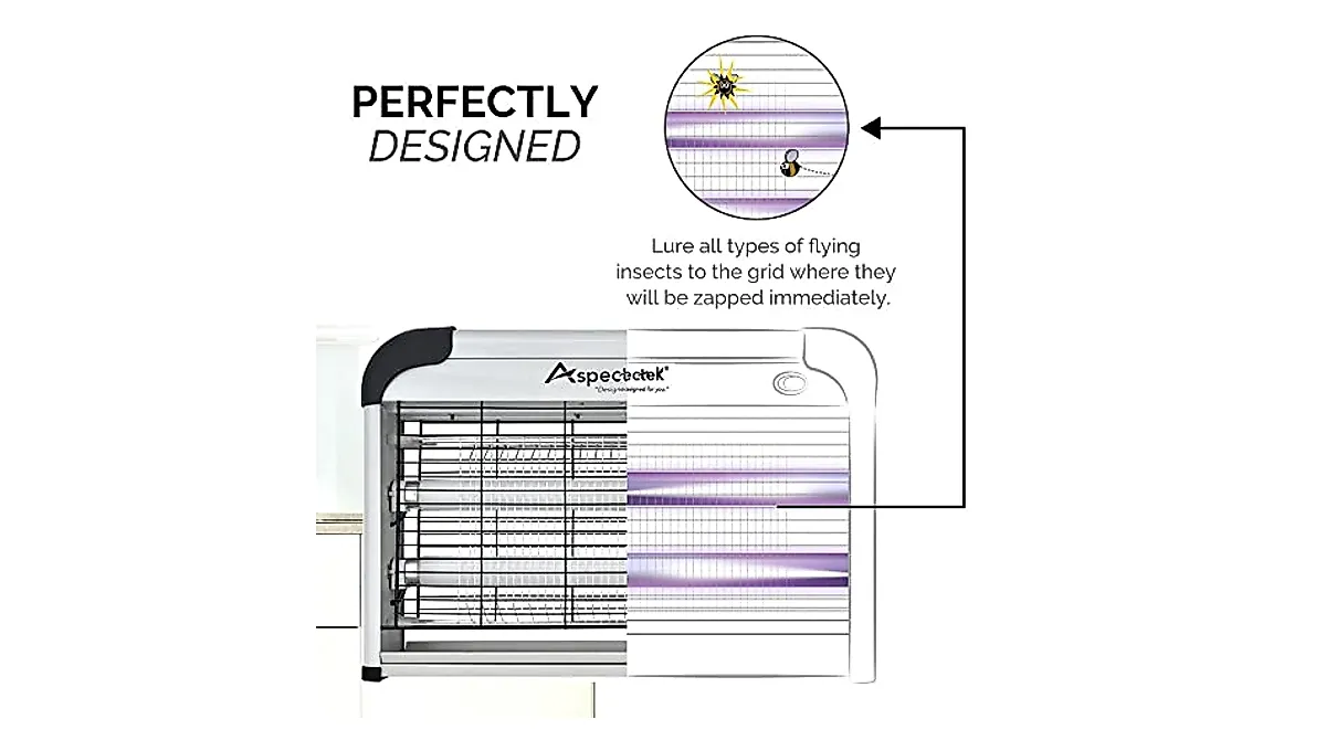 ASPECTEK Powerful 20W Electronic Indoor Insect Killer, Bug Zapper, Fly ...