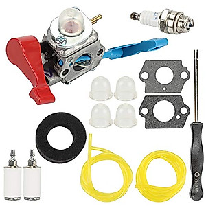 C1U-W12A Carburetor for Poulan FL1500 FL1500LE Leaf Blower C1U-W12B 530071629 with Air Filter Repower Kit