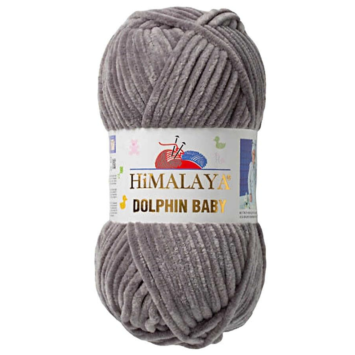 4 Pack/Skeins Himalaya Dolphin Baby, Each Skein 100 Gr/3,5 oz, 120 mt/ 132 yd, Super Bulky Yarn, Blanket Yarn, Velvet Yarn, Knitting Yarn, Amigurumi Yarn, Baby Yarn 80320