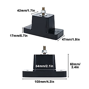 Patioer Air Conditioner Shock Pad 8 Pack, Rubber Vibration Isolator Anti-Vibration Air Conditioner Mounting Bracket Shock-Proof Pads