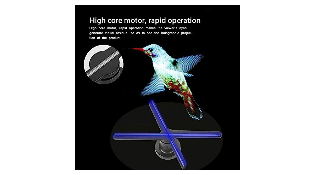 3D Hologram Advertising LED Fan for Store & Events | Zerone