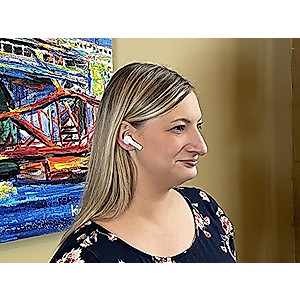 T-Sound Wireless Elite Noise Cancelling Earbuds, 5.5H Listening Time, Bluetooth 5.0 Touch Control Headset, White (TS02311)