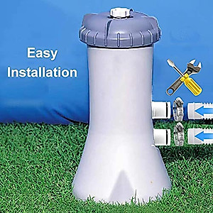 Swimming Pool Replacement Hose,Ground Swimming Pool Replacement Filter Pump Hose,1.25" Diameter 59”Long works with for filter pumps 330GPH,530GPH,1000GPH Compatible(2PCS)