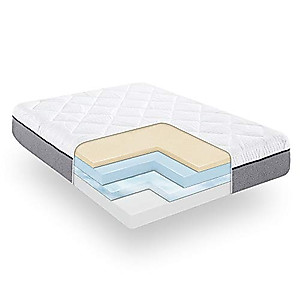 Classic Brands Cool Gel Quilted Memory Foam 14-Inch Mattress | CertiPUR-US Certified | Bed-in-a-Box, California King