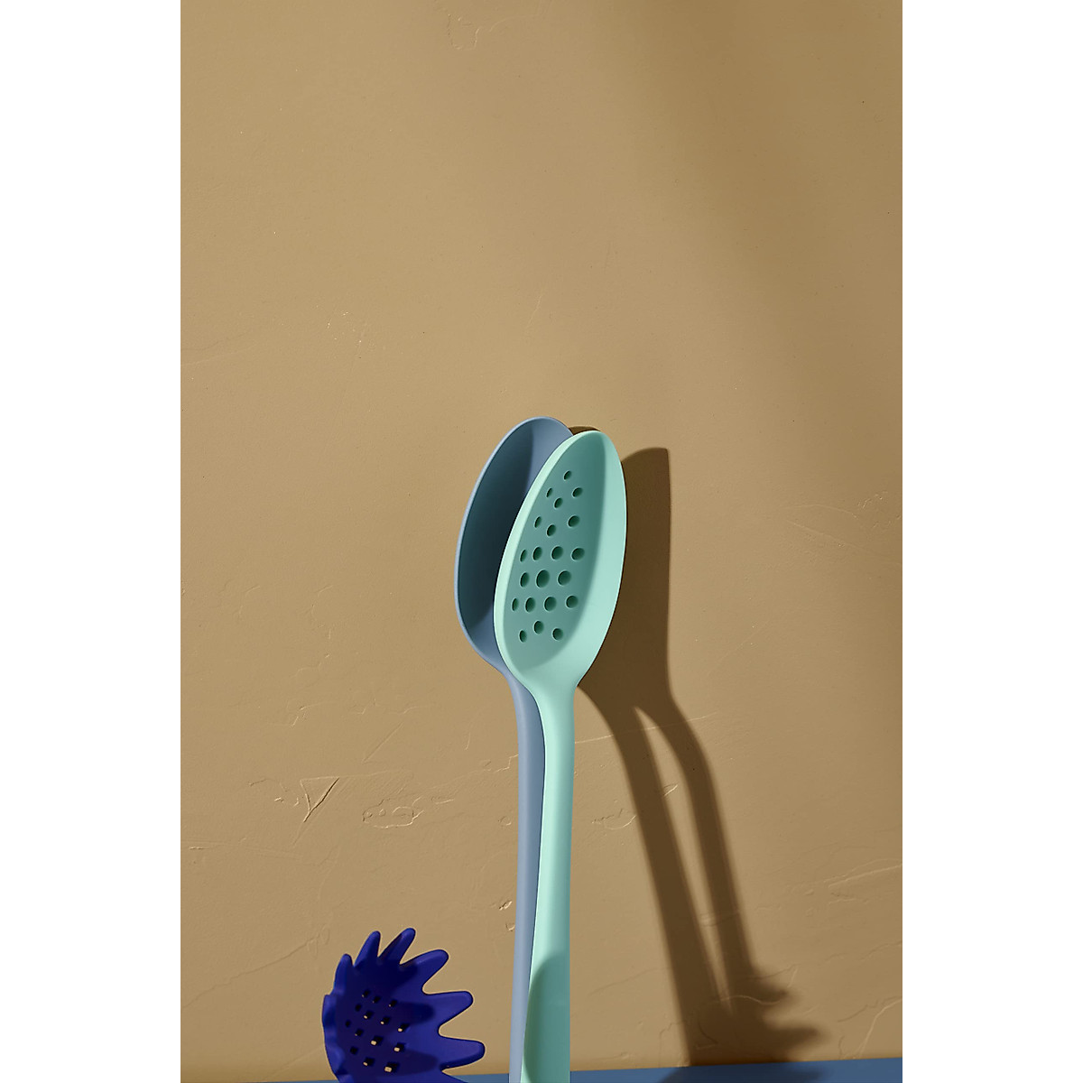 GIR: Get It Right - 13.5" Slotted Spoon, Black - Silicone Perforated Spoon for Cooking, Mixing, Serving - Strainer & Skimmer - Heat Resistant to 425°F - Non Toxic, Dishwasher Safe, Unibody Design