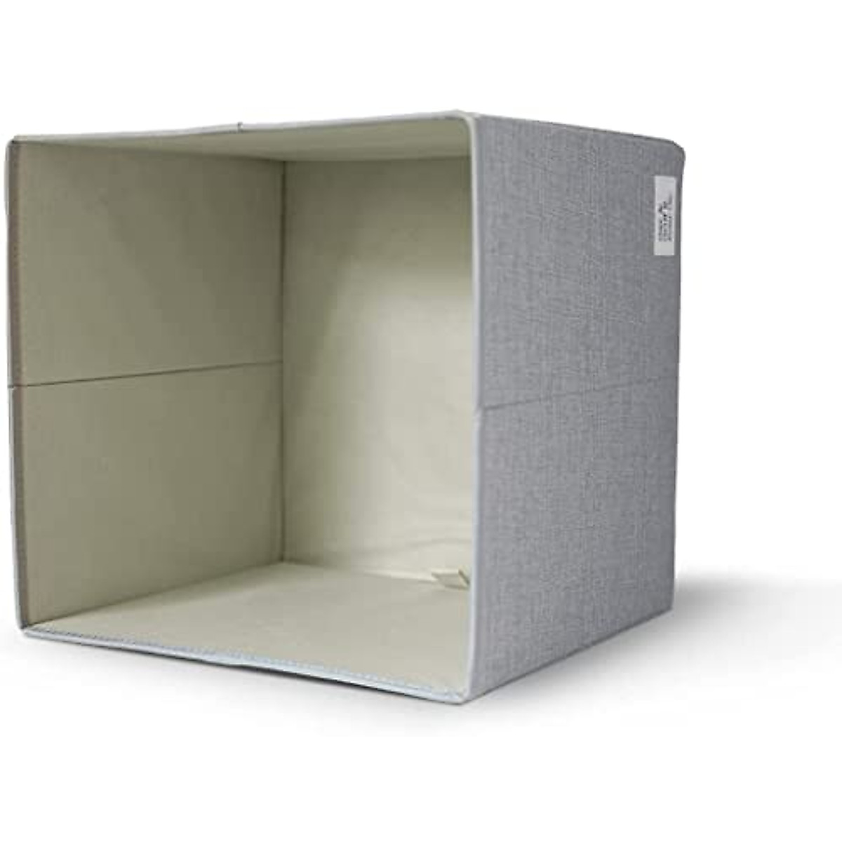 Gav & Griff E. Bear Co. Bearee™ 13-inch Foldable Cube Storage Bin/Box/Organizer/Container/Cubby for Kids & Toddlers (Bear Design) – Grey