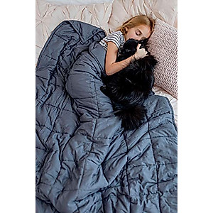 Earth's Pearl 15 lbs Premium Quality Year Round Comfort – Cooling Weighted Blanket | 48 x 72 inches | Perfect for Adults, Big Kids and Teens