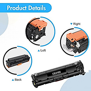 INFITONER 305X Black High-Yield Toner Cartridge 2-Pack Compatible Replacement for HP 305X 305A CE410X CE410A for pro 400 Color MFP M451dn M451nw M475dn M476nw M476dn M476dw M451 M475 M351 M375 Printer