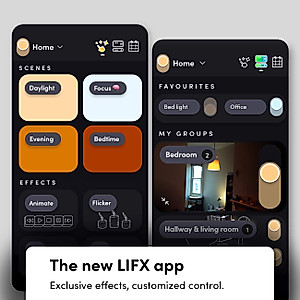 LIFX Candle White to Warm E12, 480 lumens, Wi-Fi Double-Diffuser Smart LED Light Bulb, Tunable White, Dimmable, No Bridge Required, Compatible with Alexa, Hey Google, Apple HomeKit.