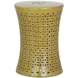 Safavieh Camilla Ceramic Decorative Garden Stool, Spring Green