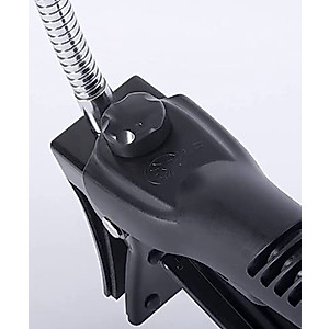 BBQ Dragon | Electric Charcoal Starter Fan | Cordless Stainless Steel Fire Starter w/Built-In Blower | Easily Ignite Charcoal Grills & BBQ Smokers | Heavy Duty Mounting Clamp | Long Adjustable Neck