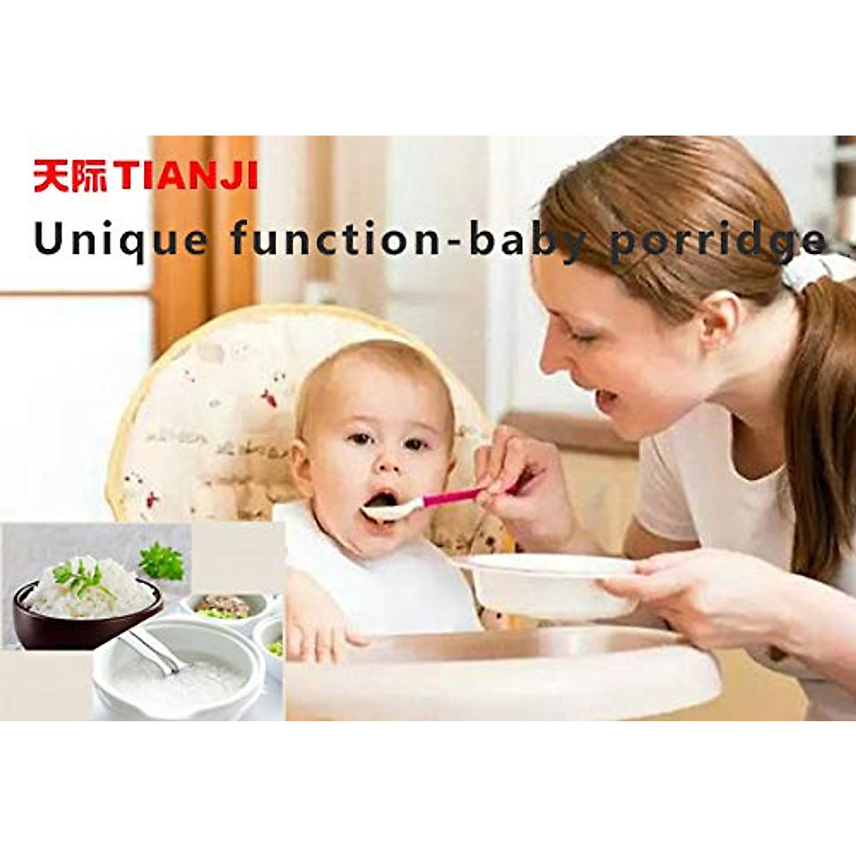 Tianji Ceramic Pot Digital Rice Cooker FD20D 2L, Baby Porridge, Soup maker