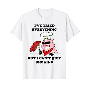 BBQ Grill Master Can't Quit Smoking Meat T Shirt
