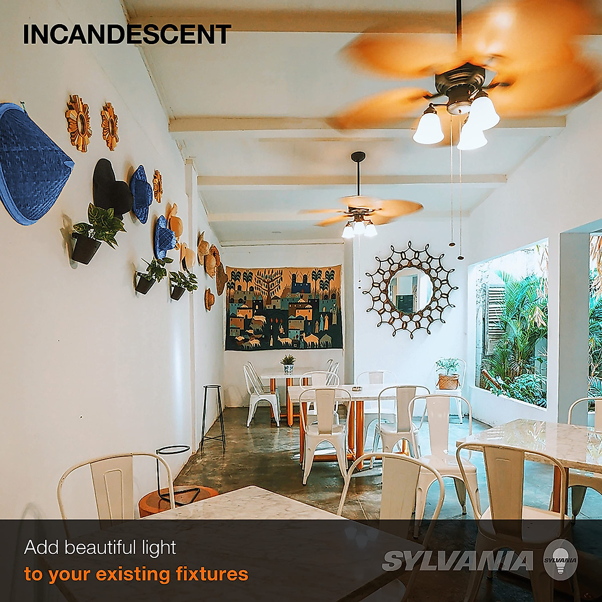 SYLVANIA Incandescent Appliance Light Bulb, 15W A15, Dimmable, Medium Base, 65 Lumens, Frosted, 2850K, Soft White - 2 Pack (10015)