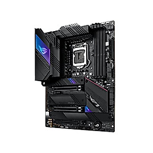 ROG Strix Z590-E Gaming WiFi 6E LGA 1200(Intel® 11th/10th Gen) ATX gaming motherboard (PCIe 4.0, 14+2 power stages, DDR4 5333+, Dual Intel® 2.5 Gb LAN,Thunderbolt 4, 4xM.2/NVMe SSD and AURA RGB)