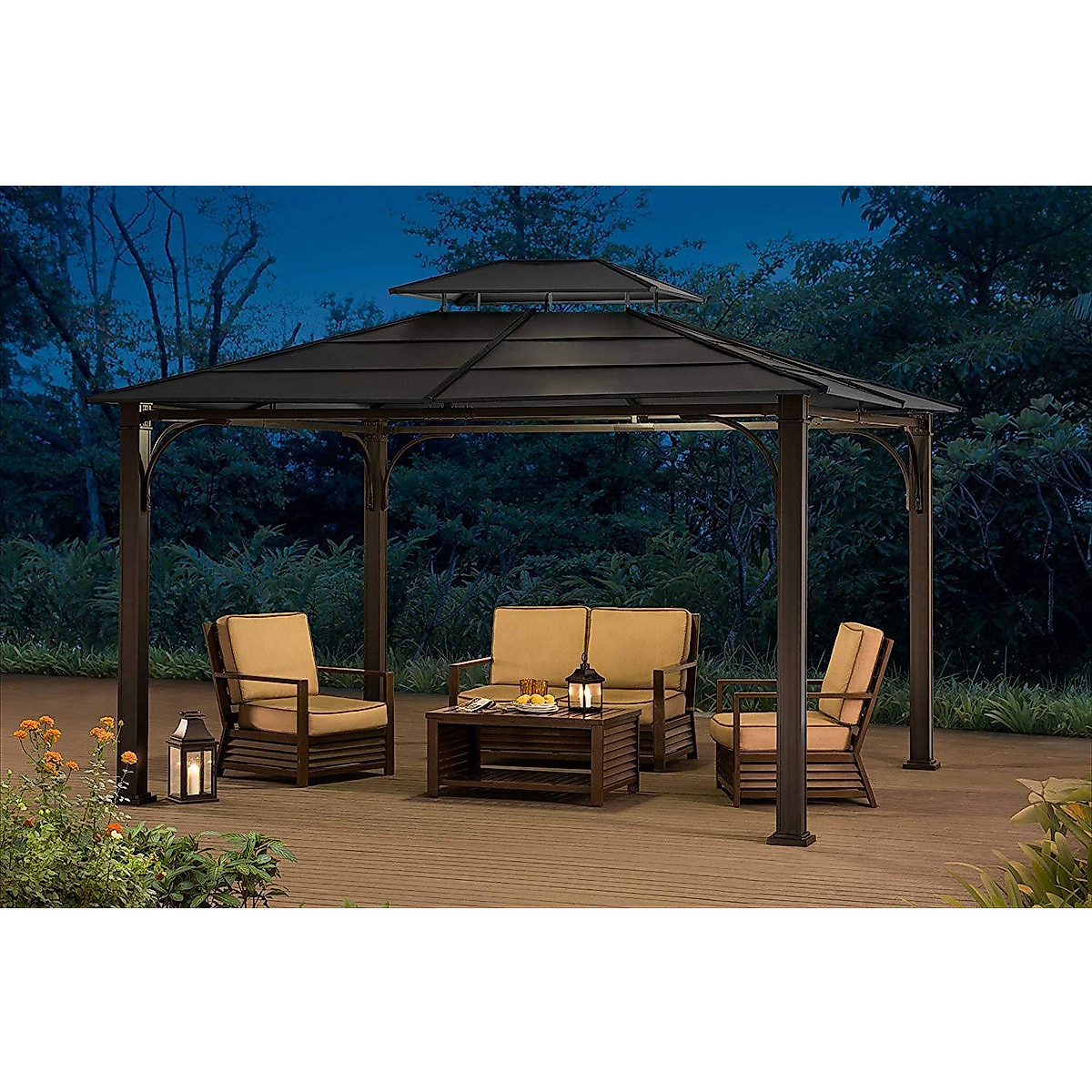 Sunjoy 10 x 12 Chatham Steel Hardtop Gazebo