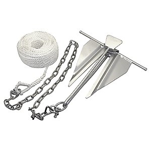 Shoreline Marine #7 Slip Ring Anchor Kit | Durable Boat Anchor Accessory