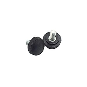 HONJIE M4 x 8mm Threaded Knurled Thumb Screw Grip Knobs Thumb Screw - (50 Pcs)
