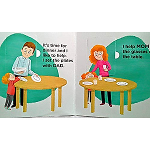 Interactive Lift-A-Flap Sign Language Book Set for Kids: Bathtime, Bedtime, Mealtime & Playtime; Learn to Sign Board Book (Set of 4 Books)